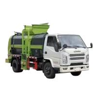 China Eco-friendly Trash Bin Garbage Can Cleaning Street Washing Trucks with Euro 4 Emission Standard and Manual Transmission for sale