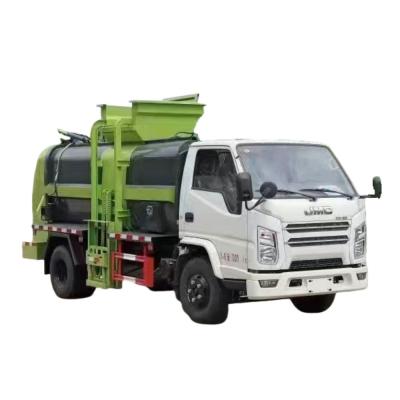 China Eco-friendly Trash Bin Garbage Can Cleaning Street Washing Trucks with Euro 4 Emission Standard and Manual Transmission for sale