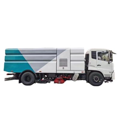 China Dimensions L x W x H mm 5000 x 2000 x 2500 Dongfeng 4x2 Floor Cleaning Machine Street Pavement Road Sweeper Truck for sale