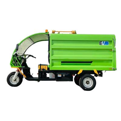 China Energy type Pure Electric Energy Small Garbage Truck with Side-mounted Self-loading and Unloading for sale