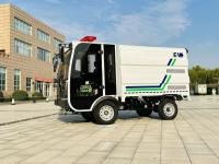 China Fully Enclosed Sanitation Cleaning Truck Four Wheel Drive Pure Electric Sprinkler Truck for sale