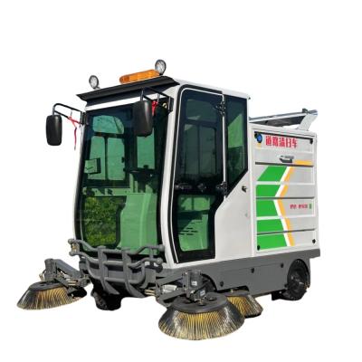 China Pure Electric Five Brush Sweeper Cleaning Machine for Outdoor Working Automatic Driving Cleaner for sale