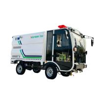 China Pure Electric Energy Three Wheel High Pressure Cleaning Car For Street Surface And Wall Advertising for sale