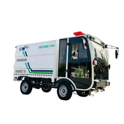 China Pure Electric Energy Three Wheel High Pressure Cleaning Car For Street Surface And Wall Advertising for sale