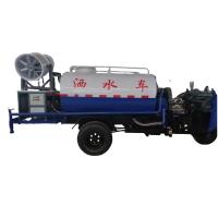 China Diesel 3 Cubic Small Green Truck for Site Dust Suppression with Fog Gun Spraying Capability for sale