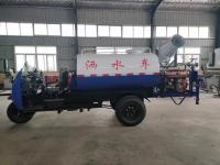 China Diesel 3 Cubic Small Green Truck for Site Dust Suppression with Fog Gun Spraying Capability for sale