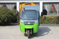 China Pure Electric Small Mini Side Loader Tricycle Garbage Truck for sale