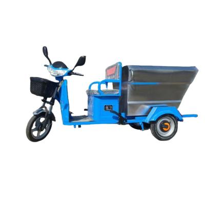 China Stainless Steel Electric Three Wheeled Garbage Truck For Street Transfer Sanitation And Transfer for sale