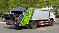 China JMC Garbage Truck Chassis Domestic Waste Collection and Transfer 6square Compressed Garbage Truck for sale