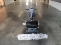 China Real 3 Wheels Ride on Floor Sweepers Sweeping Machine Cleaning Mobility Scooter With Pushing Driving Mop Dust Cart for sale