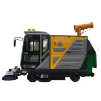 China Pure Electric Energy Type Cleaning and Squeezing Floor Mop Sweeper with pressure Cleaning Sunshade for sale