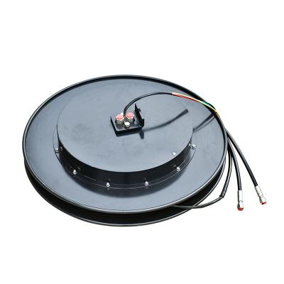 China Certificate High Pressure Electric Hydraulic Hose Reel for Forklift Aerial Work Vehicle Automatic 2 Hose Retractable Reel for sale