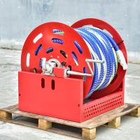 China Key words Large 100meter Manual Retractable Fuel Hose Reel for Oil Fields in Customized Color for sale