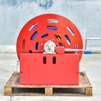 China Key words Large 100meter Manual Retractable Fuel Hose Reel for Oil Fields in Customized Color for sale