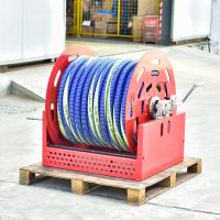 China Key words Large 100meter Manual Retractable Fuel Hose Reel for Oil Fields in Customized Color for sale