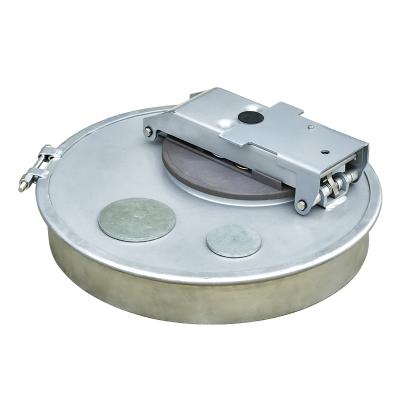 China 16 Diameter Carbon Steel Clamped Manhole Cover for All Tanker Truck Applications for sale