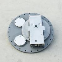 China 16 Inch Aluminum Alloy Tanker Manhole Cover For Fuel Tank Truck Optional Breathing Valve Flow Rate for sale