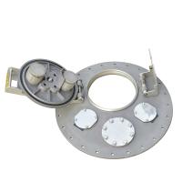 China European Standard 20' Round Manhole Cover for Fuel Tanker Truck Manway Manhole Cap With Double Inner Breath Valve Medium Light for sale