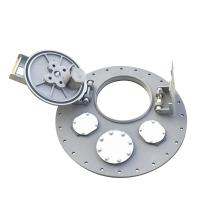 China Aluminum Alloy Tank Round Tanker Manhole Cover With Inner Breath Valve European Standard Durable Design Medium Light Fuel for sale