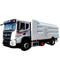 China Dongfeng 4x2 Four Wheel Steering Mechanical Dry Wet Sweeper Road Design Street Vacuum Pure Suction Clean Road Trucks Vehicle for sale