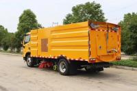 China Dongfeng 4*2 Vacuum Road Sweeper Truck 8m3 Street Sweeping Truck with 4 Brushes for sale