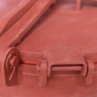 China Flow Rate DN470mm Carbon Steel Three-claw Manhole Cover for Powder Materials Transporting Tank for sale
