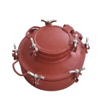 China Easy Opening Quick-open Manhole Cover for DN450 Carbon Steel Tanker Truck Transporting Medium 98% Concentrated Sulfuric Acid for sale