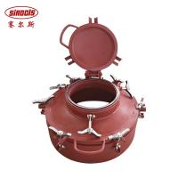China Easy Opening Quick-open Manhole Cover for DN450 Carbon Steel Tanker Truck Transporting Medium 98% Concentrated Sulfuric Acid for sale
