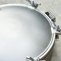 China Check Material DN500 Stainless Steel Quick-open Manhole Cover for Tank Truck Fluoro Rubber Seal Material for sale