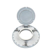 China Chemical Vehicle Special DN 500mm Plastic Lined Manhole Cover for Material Inspection for sale