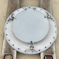 China Chemical Vehicle Special DN 500mm Plastic Lined Manhole Cover for Material Inspection for sale