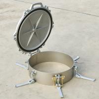 China Aluminum Alloy Quick-opening Manhole Cover With Six-claws for Bulk Powder Cement Tank Sturdy Design Tempreture -20°- 70° for sale