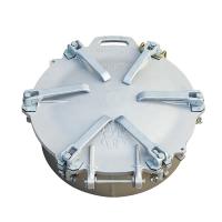 China Aluminum Alloy Quick-opening Manhole Cover With Six-claws for Bulk Powder Cement Tank Sturdy Design Tempreture -20°- 70° for sale