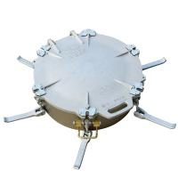 China Aluminum Alloy Quick-opening Manhole Cover With Six-claws for Bulk Powder Cement Tank Sturdy Design Tempreture -20°- 70° for sale