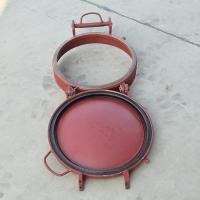 China 0.3MPA Pressure Carbon Steel Quick Opening Manhole Cover for Powder Tanker Truck Optional Red Color for sale