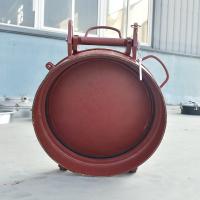 China 0.3MPA Pressure Carbon Steel Quick Opening Manhole Cover for Powder Tanker Truck Optional Red Color for sale