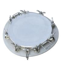 China Durable Stainless Steel 304/316L Fuel Oil Tanker Manhole Cover for Industrial Applications for sale