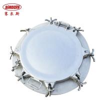 China Durable Stainless Steel 304/316L Fuel Oil Tanker Manhole Cover for Industrial Applications for sale