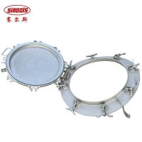 China Durable Stainless Steel 304/316L Fuel Oil Tanker Manhole Cover for Industrial Applications for sale