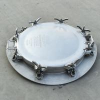 China Durable Stainless Steel 304/316L Fuel Oil Tanker Manhole Cover for Industrial Applications for sale