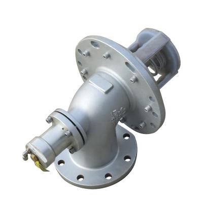 China High Flow Rate Stainless Steel Lined Plastic Pneumatic Emergency Bottom Valve for Emergency Shut-off for sale