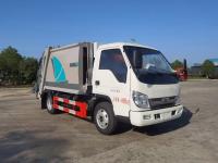 China Manual Transmission Foton Forland 2 Tons 3.5cbm Mini Waste Collection Compressing Garbage Truck for sale
