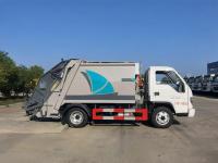 China Manual Transmission Foton Forland 2 Tons 3.5cbm Mini Waste Collection Compressing Garbage Truck for sale