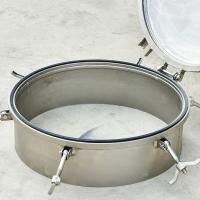 China 304 Stainless Steel Quick Opening Manhole Cover with DN500 Nominal Diameter -40- 180 Design Temperature for sale