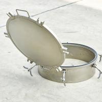 China 304 Stainless Steel Quick Opening Manhole Cover with DN500 Nominal Diameter -40- 180 Design Temperature for sale