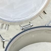 China 304 Stainless Steel Quick Opening Manhole Cover with DN500 Nominal Diameter -40- 180 Design Temperature for sale