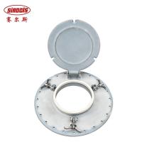 China DN500 Steel Lined Plastic Manhole Cover for Chemical Vehicles Ensures Chemical Tank Protection for sale