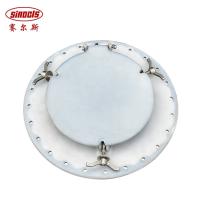 China Working Voltage Steel Lined Plastic Manhole Cover for Chemical Tank Truck norminal diameter DN500 for sale
