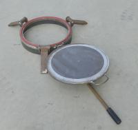 China Modified Rubber/Nitrile Rubber Seal Material Carbon Steel Three-claw Manhole Cover for Powder Material Transport Tank for sale