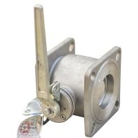 China 3 Inch Stainless Steel Square Ball Valve With Oil Tank Truck Accessories Ball Valve Corrosion Resistant and Durable for sale